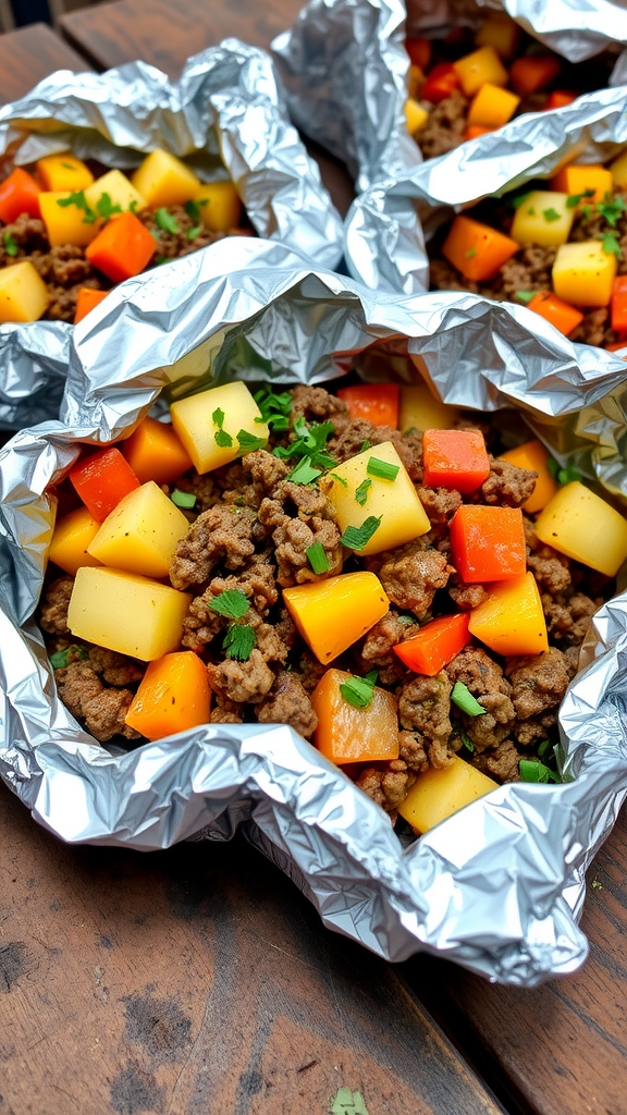 Easy Hobo Dinner Foil Packets Recipe