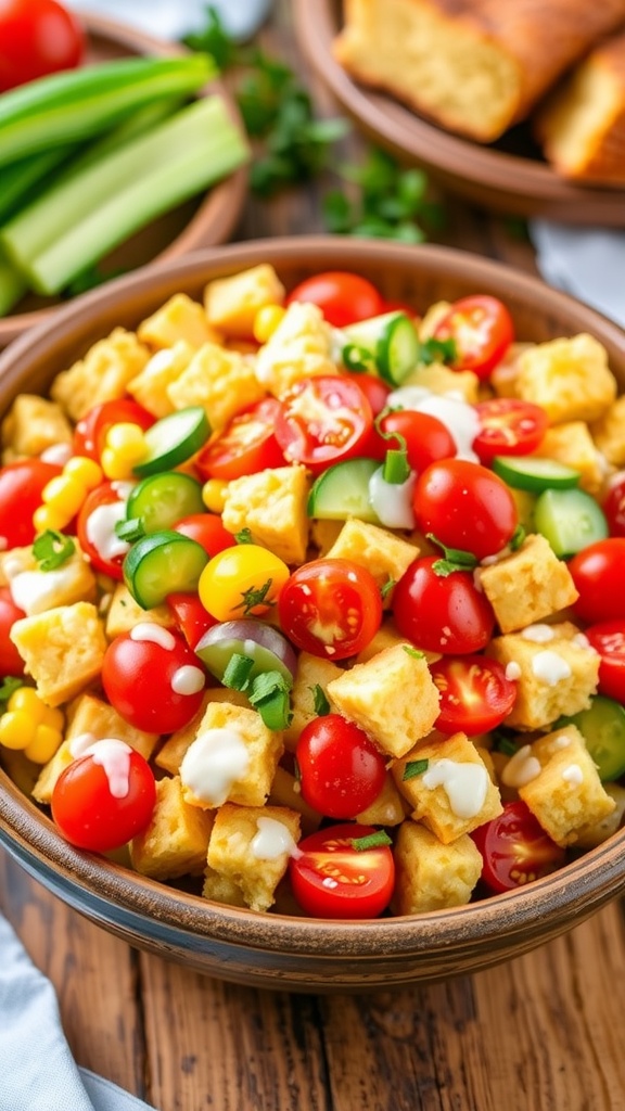 Savory Hard 8 Cornbread Salad Recipe