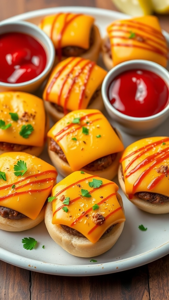 Savory Garlic Cheeseburger Bites