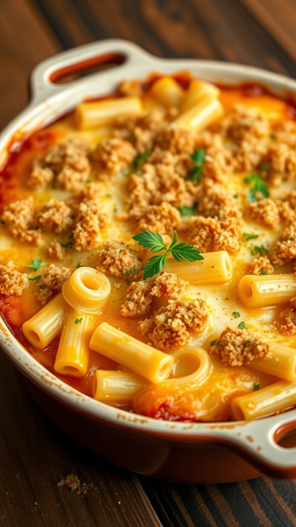 Creamy Four Cheese Pasta Bake Inspired by Cheesecake Factory