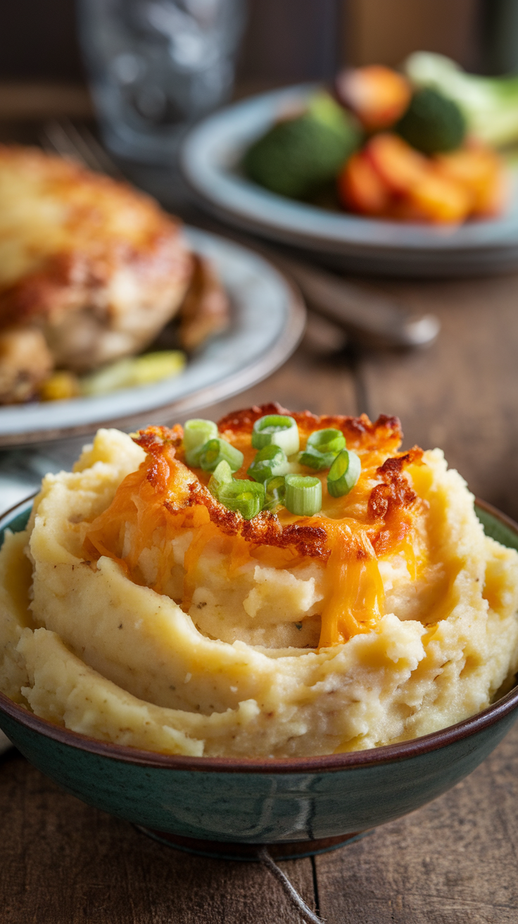 Creamy Cheddar Mashed Potatoes