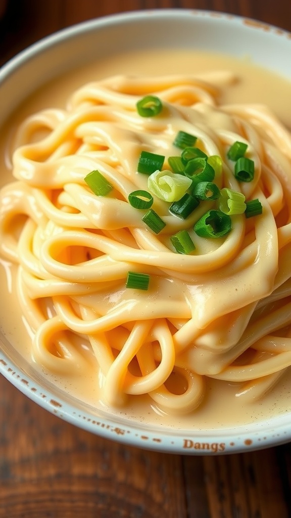 Creamy Cheese Udon Noodles