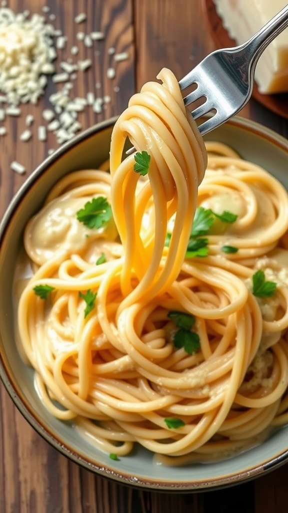 Creamy Garlic Cheese Pasta