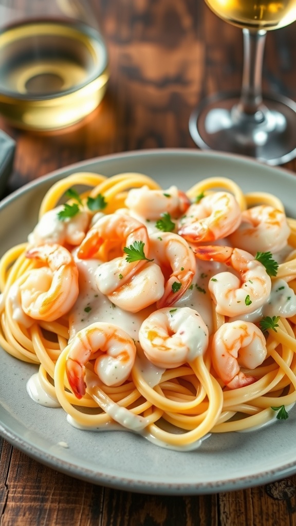 Creamy Shrimp Alfredo Pasta Recipe