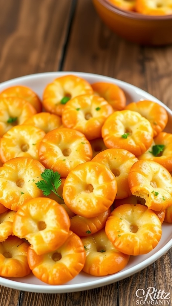 Crispy Garlic Ritz Snacks Recipe