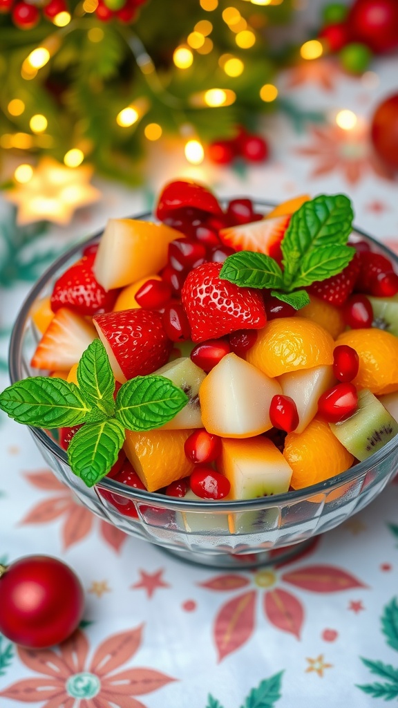Festive Christmas Fruit Salad Recipe