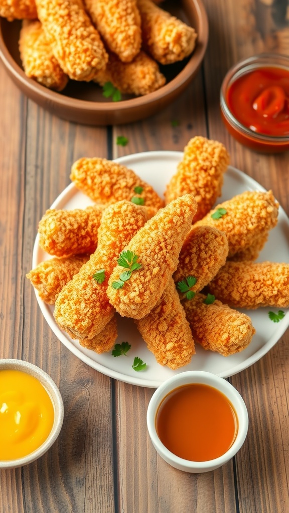 Crispy Breaded Ponytail Chicken