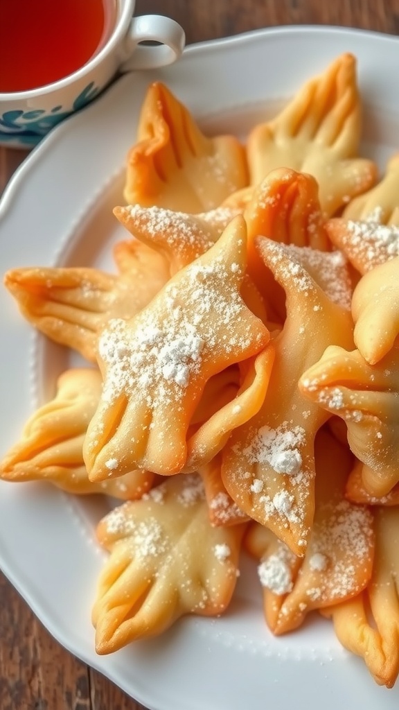 Crispy Dough Leaves Recipe