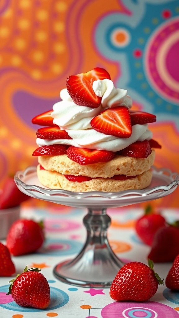 Retro 80s Strawberry Shortcake Dessert
