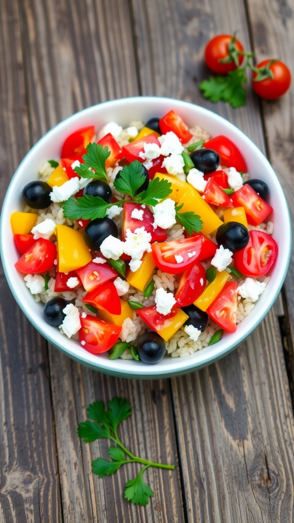 Chilled Mediterranean Rice Salad Recipe