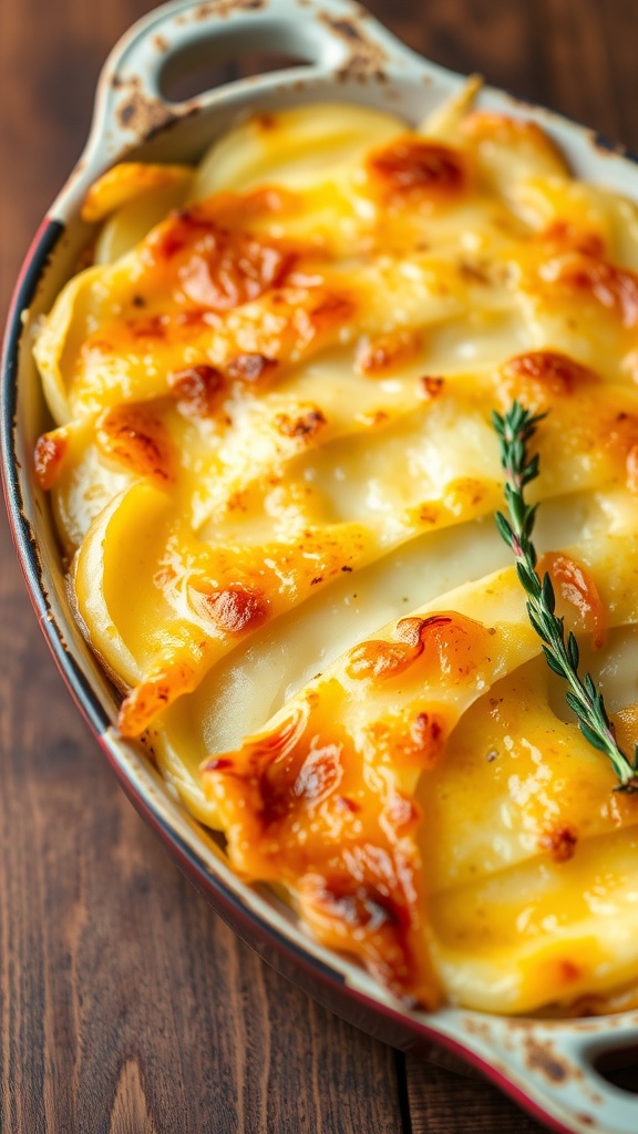 Creamy Potato Gratin with Cheesy Delight