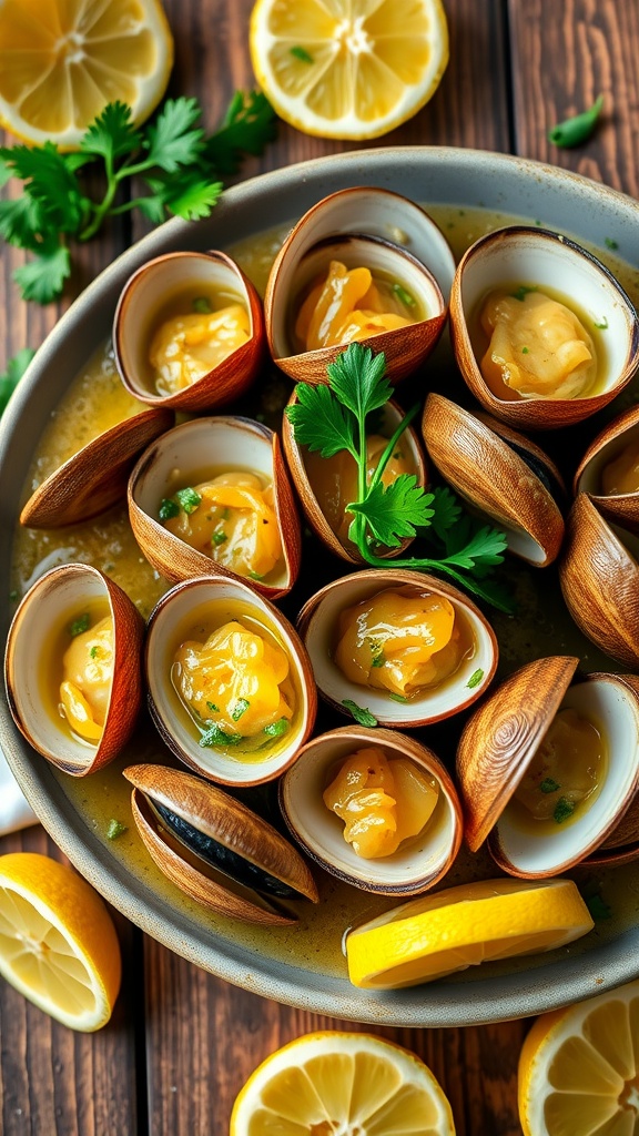 Crispy Garlic Butter Clams Recipe