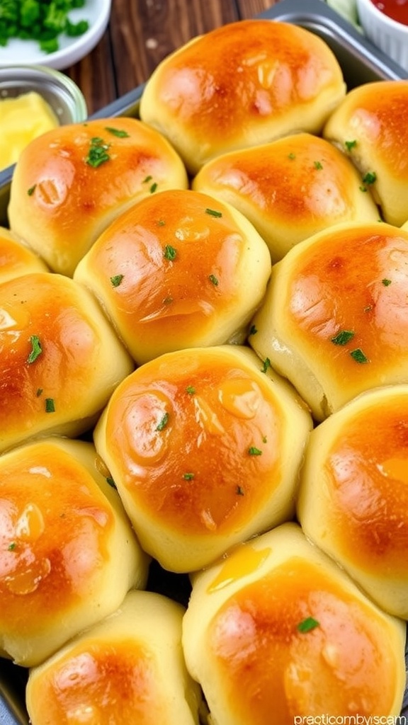 Homemade Garlic Butter Rolls
