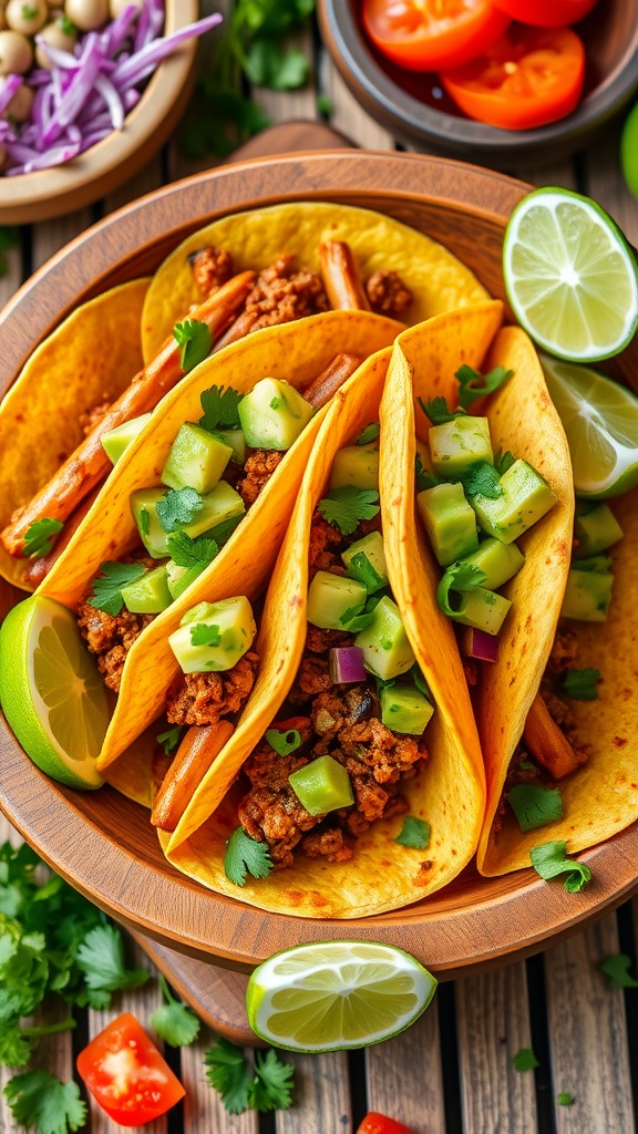 Spicy YSL Tacos with Avocado Salsa