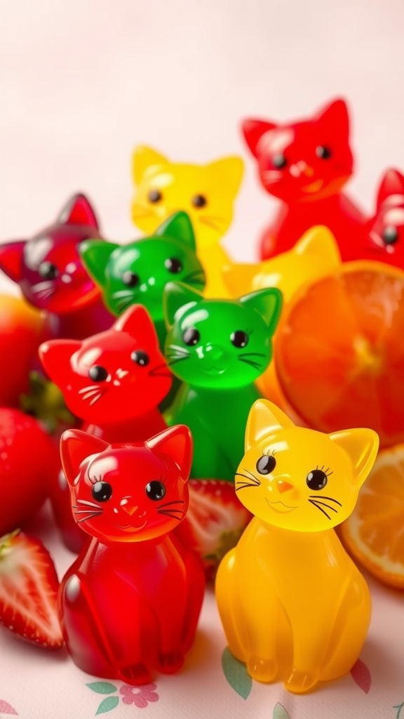 Fruity Dessert Jelly Cats Recipe