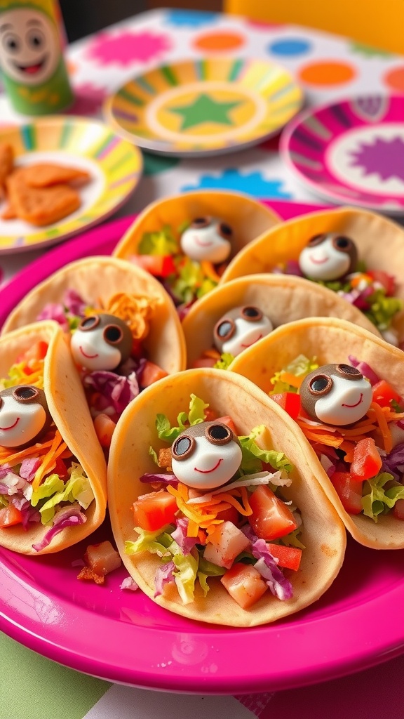 Cute and Colorful Kawaii Tacos Recipe