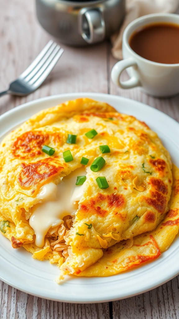 Savory Cabbage and Cheese Omelet Recipe