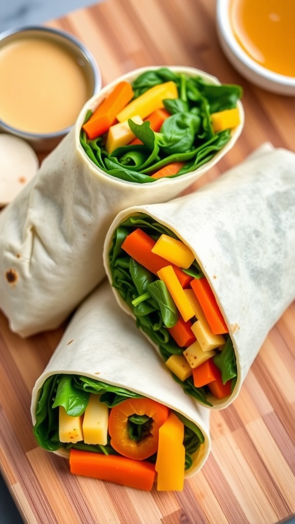Savory Cheese and Veggie Wrap Recipe