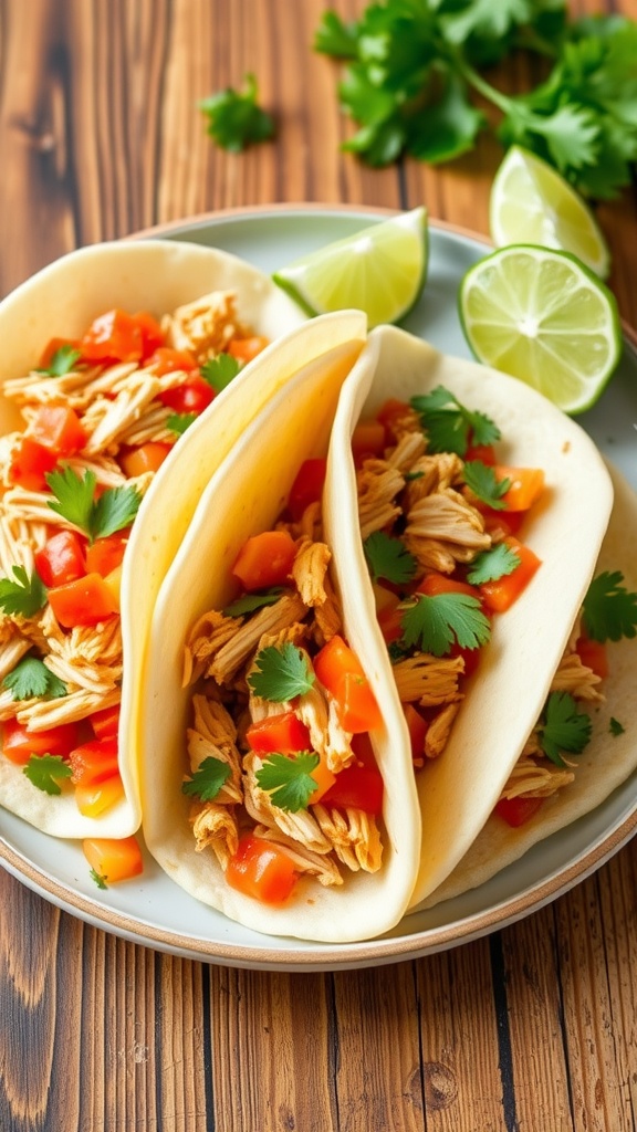 Simple Three-Ingredient Chicken Tacos