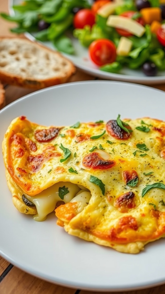 Savory Herb and Cheese Omelette Recipe for Dinner