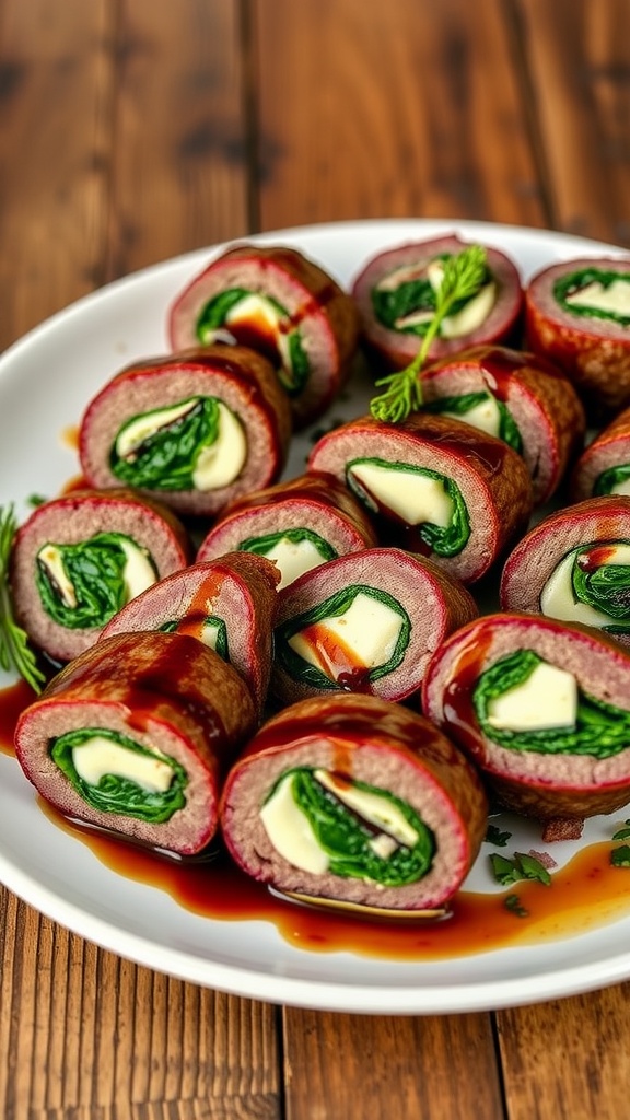 Savory 6-Ingredient Stuffed Flank Steak Rolls
