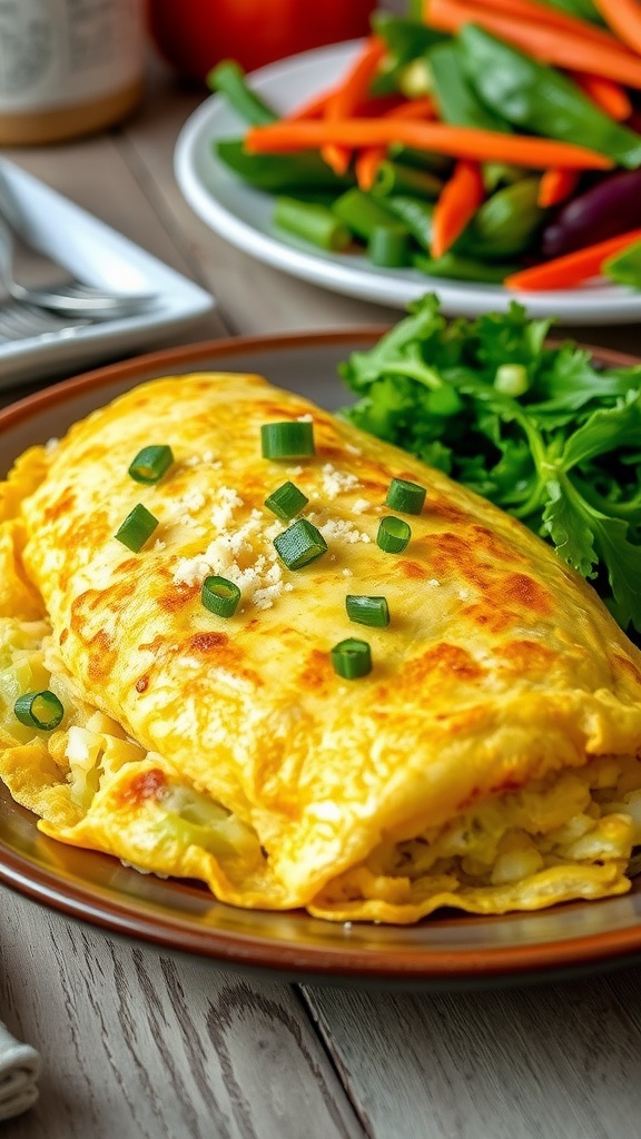 Savory Cabbage Omelet Recipe