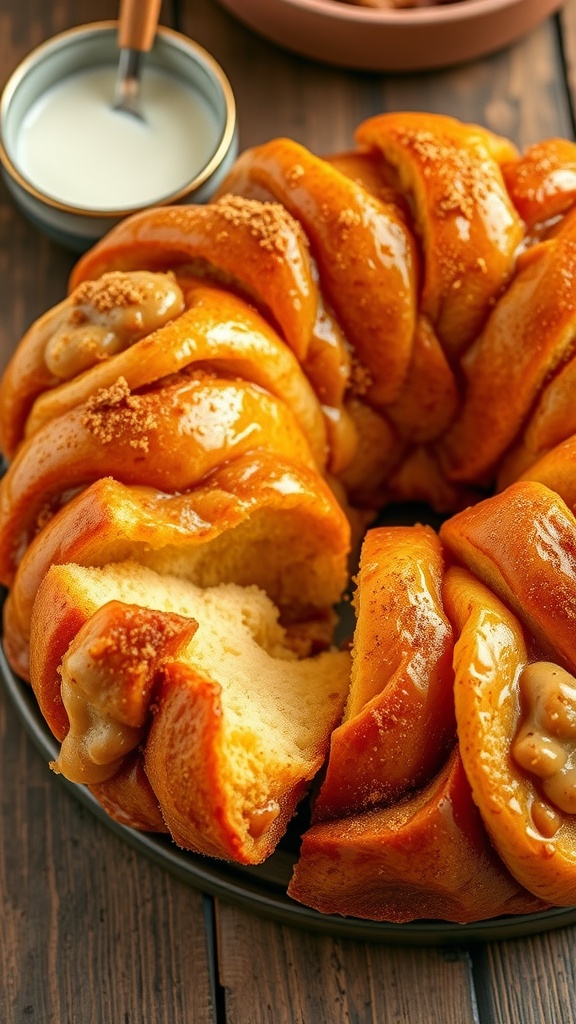Cinnamon Sugar Monkey Bread with Canned Biscuits