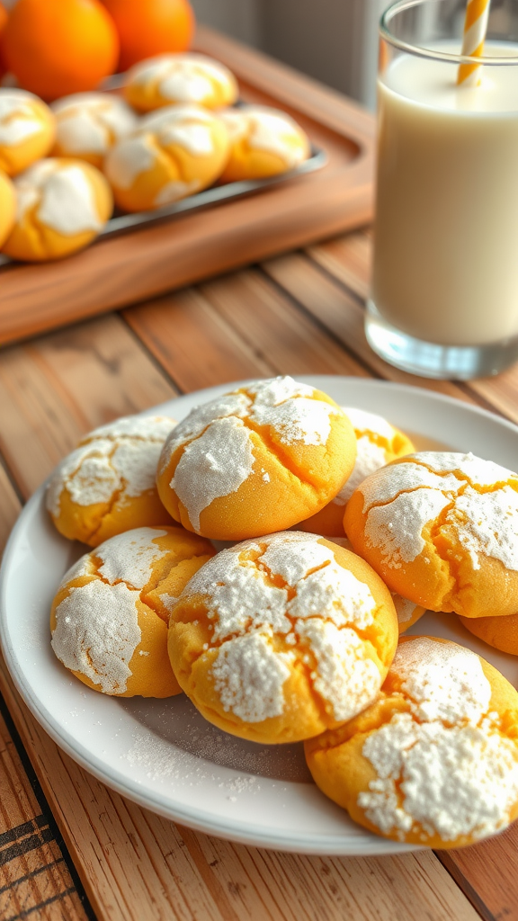 Creamy Orange Cake Mix Cookies