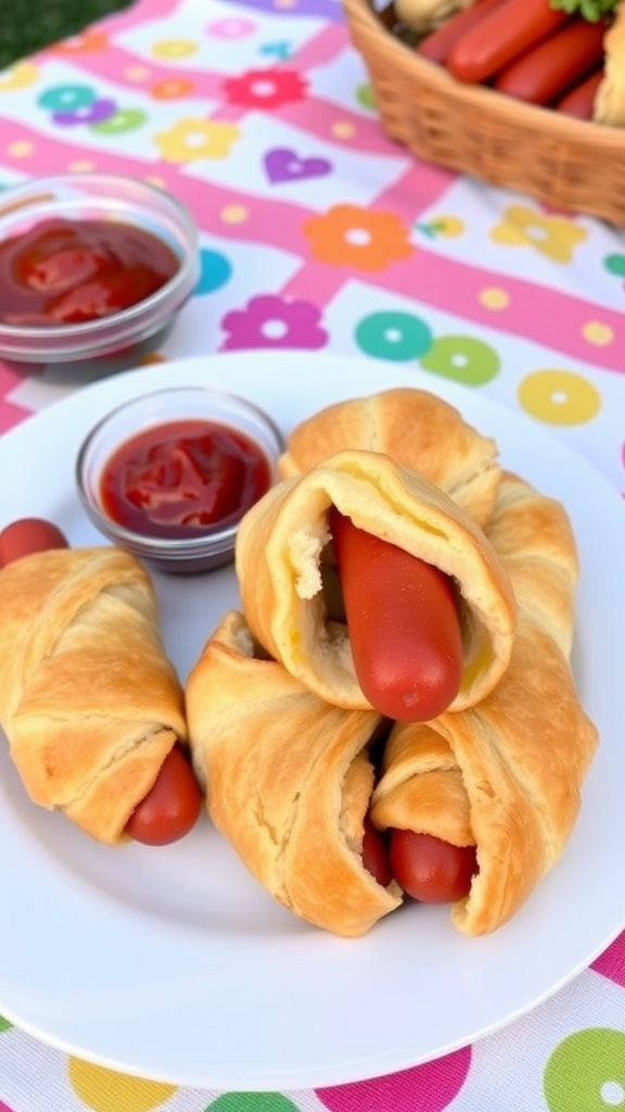 Savory Dough-Wrapped Hot Dogs Recipe