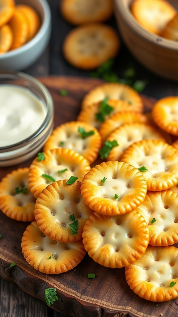 Savory Garlic Ritz Crackers Recipe