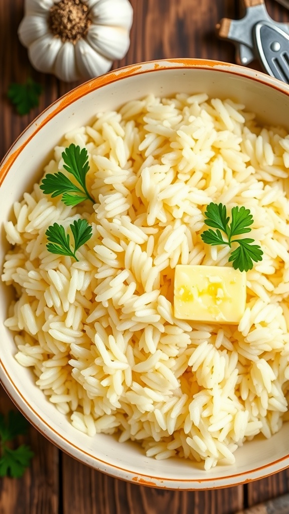 Classic Garlic Butter Rice Recipe
