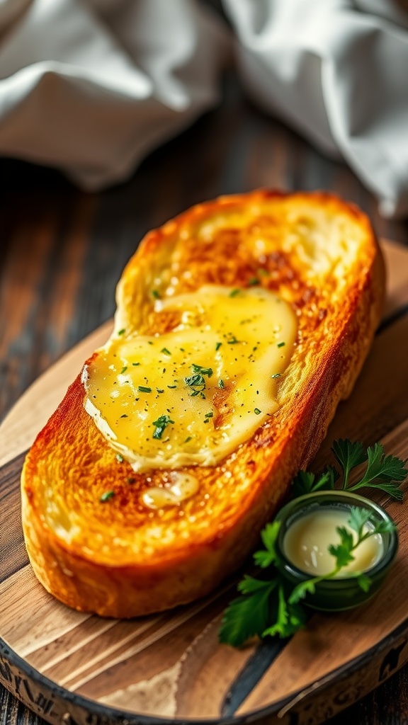 Crispy Garlic Butter Toast Recipe