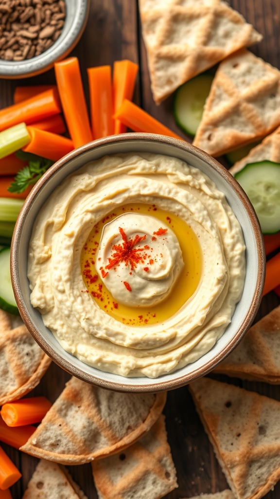 Creamy Garlic Hummus Recipe