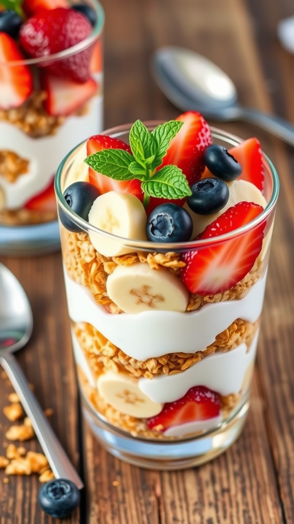 Delightful Yogurt Parfait with Granola Recipe