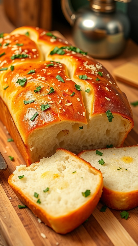 Garlic Butter Bread for Three