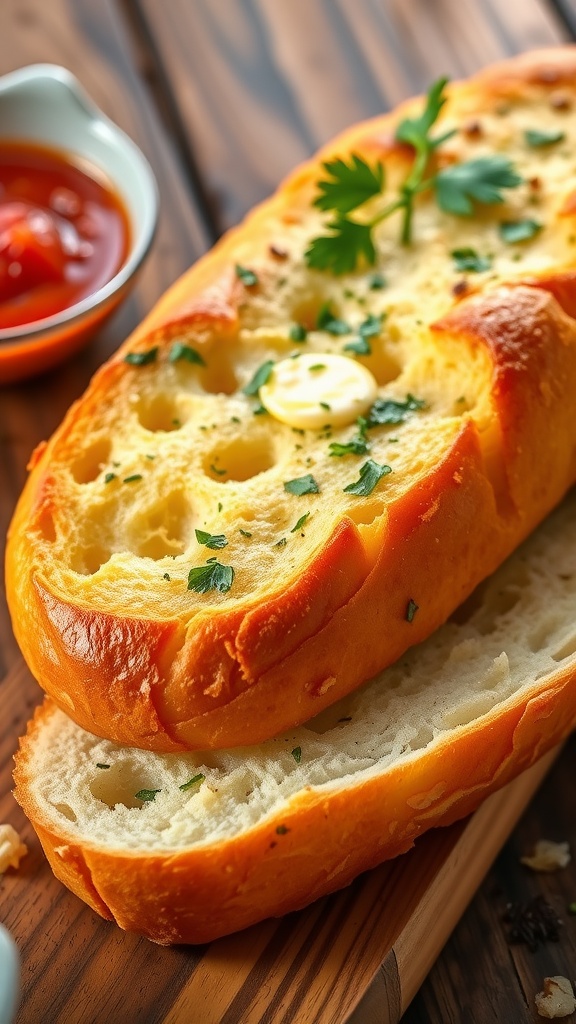 Simple 6-Ingredient Garlic Bread Recipe