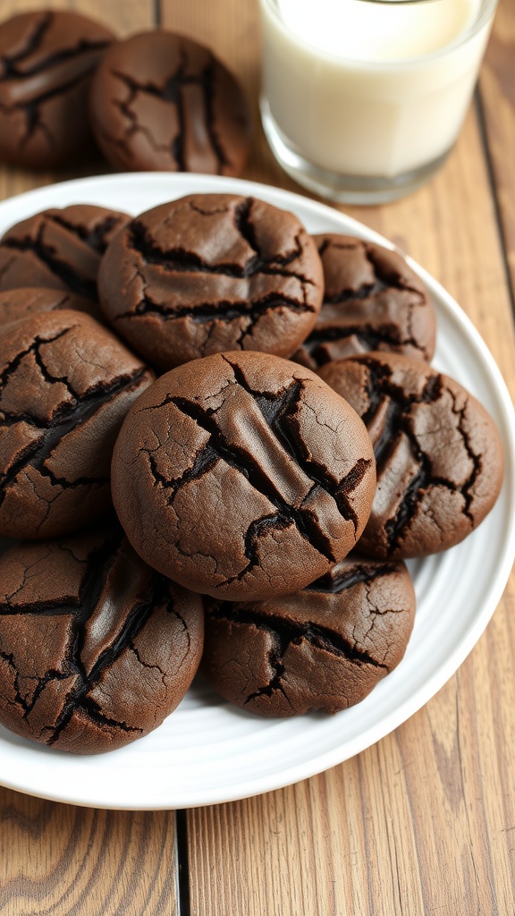 Simple Three-Ingredient Chocolate Cookies