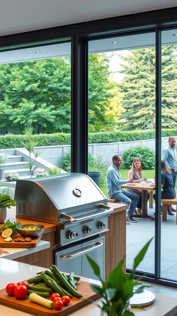 Sleek Modern Grill Window Design Ideas