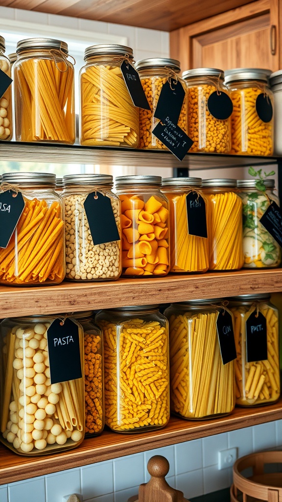 Charming Pasta Jar Decor Ideas