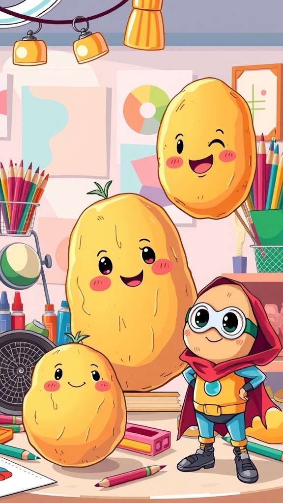 Creative Potato Drawing Ideas