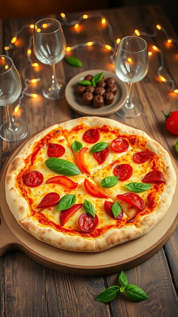 Festive Pizza for an Engagement Party