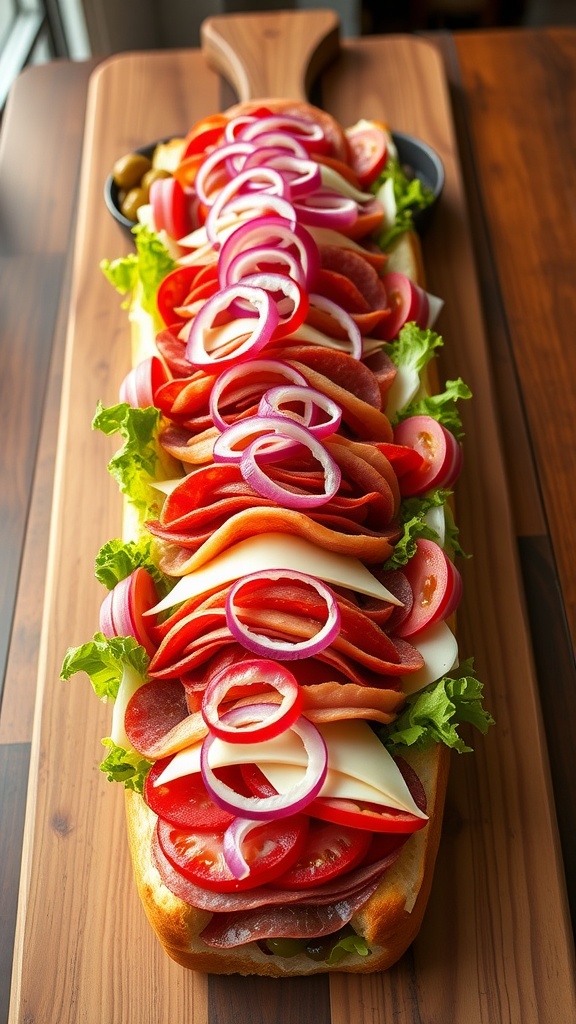 Giant Italian Sub Sandwich Recipe