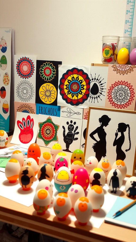 Creative Egg-Themed 2D Art Projects