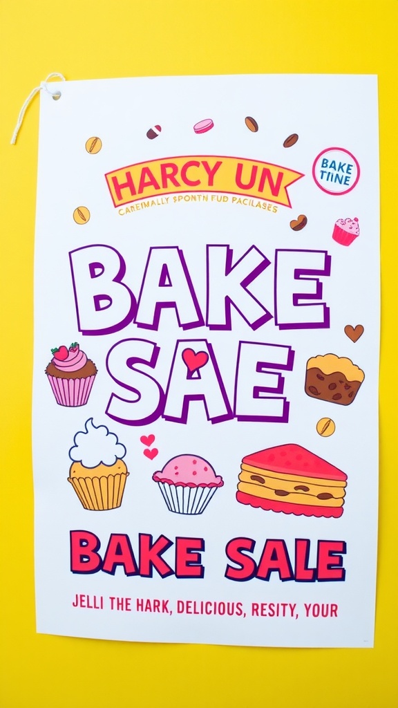 Creative Bake Sale Poster Ideas