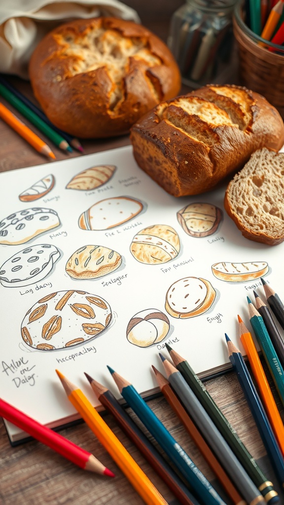 Artistic Bread Drawings: A Creative Exploration