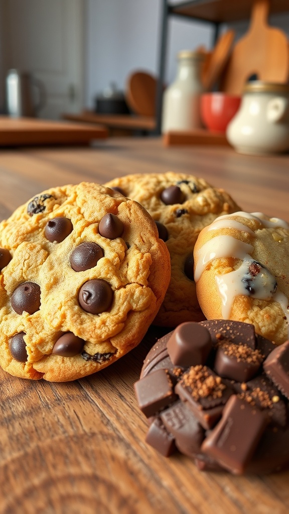Versatile Cookie Dough for Four Delicious Cookies