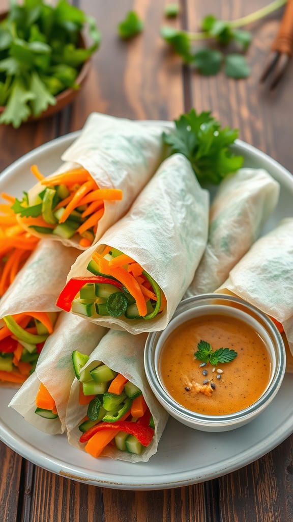 Crispy Vegetable Rice Paper Rolls Recipe