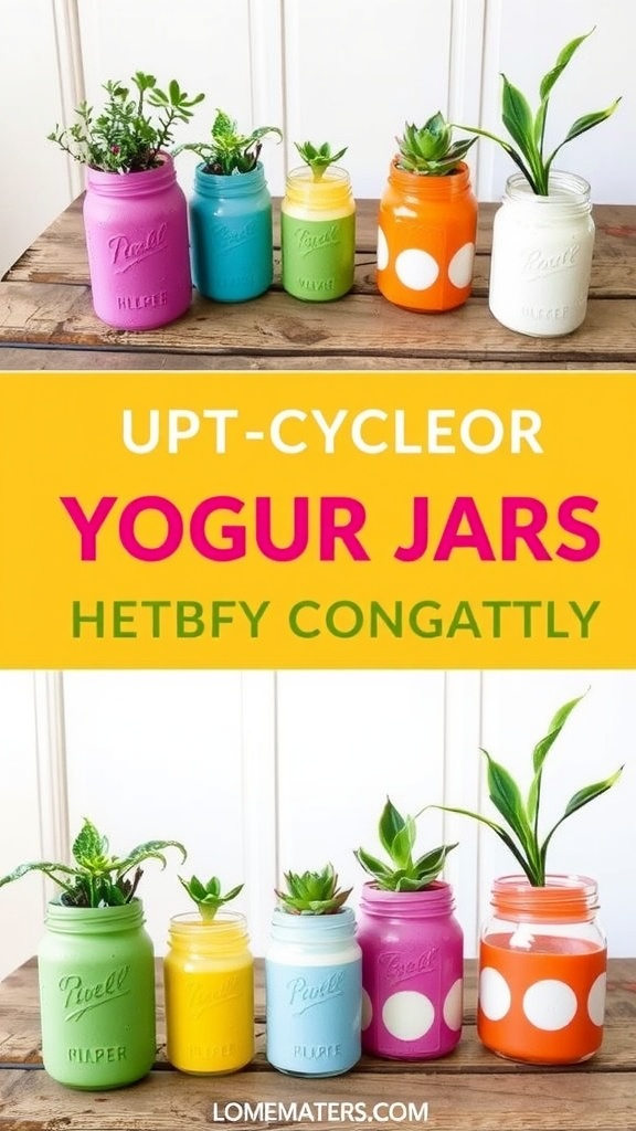 Creative Yogurt Jar Crafts for Home Decor