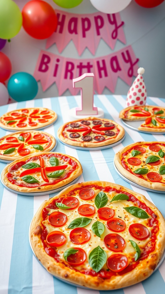 Delicious Pizza Ideas for a First Birthday Party