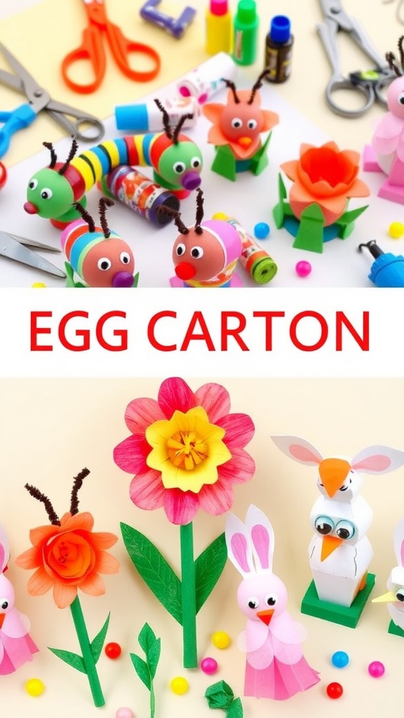 Creative Egg Carton Crafts for Kids